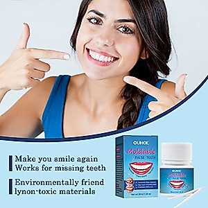 30 ml Tooth Repair Kit, Temporary Teeth Replacement Kit - Moldable Thermal Fitting Beads for Filling Fix Missing and Broken Tooth or Adhesive Denture Fake Teeth