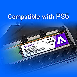 Acclamator 2TB PCIe 4x4 NVMe Solid State Drive Compatible with PS5 Read 5000 MB/s M.2 2280 3D NAND TLC N50
