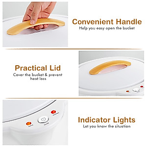 COSTWAY Bucket Style Towel Warmer, Large Towel Warmer with Fragrance Holder, Fits up to Two 40” x 70” Oversized Towels, Bathrobes, Blankets, Auto Shut Off, Luxury Towel Warmer for Bathroom, Spa