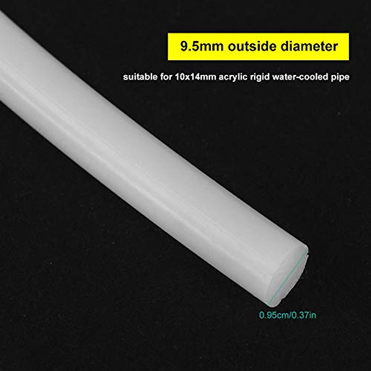 Silicone Tubing, 9.5mm Soft Silicone Bending Insert Tube for 10x14mm Acrylic Water-Cooled Pipe, Hot Bending Processing Accessory