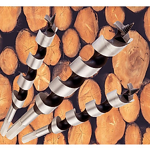 Wood Auger Bits 1/4 in. x 9 in. Screw Point Hex Shank for Wood Deep Hole Drilling