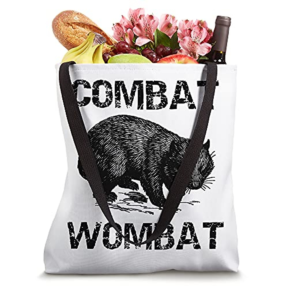 Funny Marsupial Combat Wombat Tote Bag