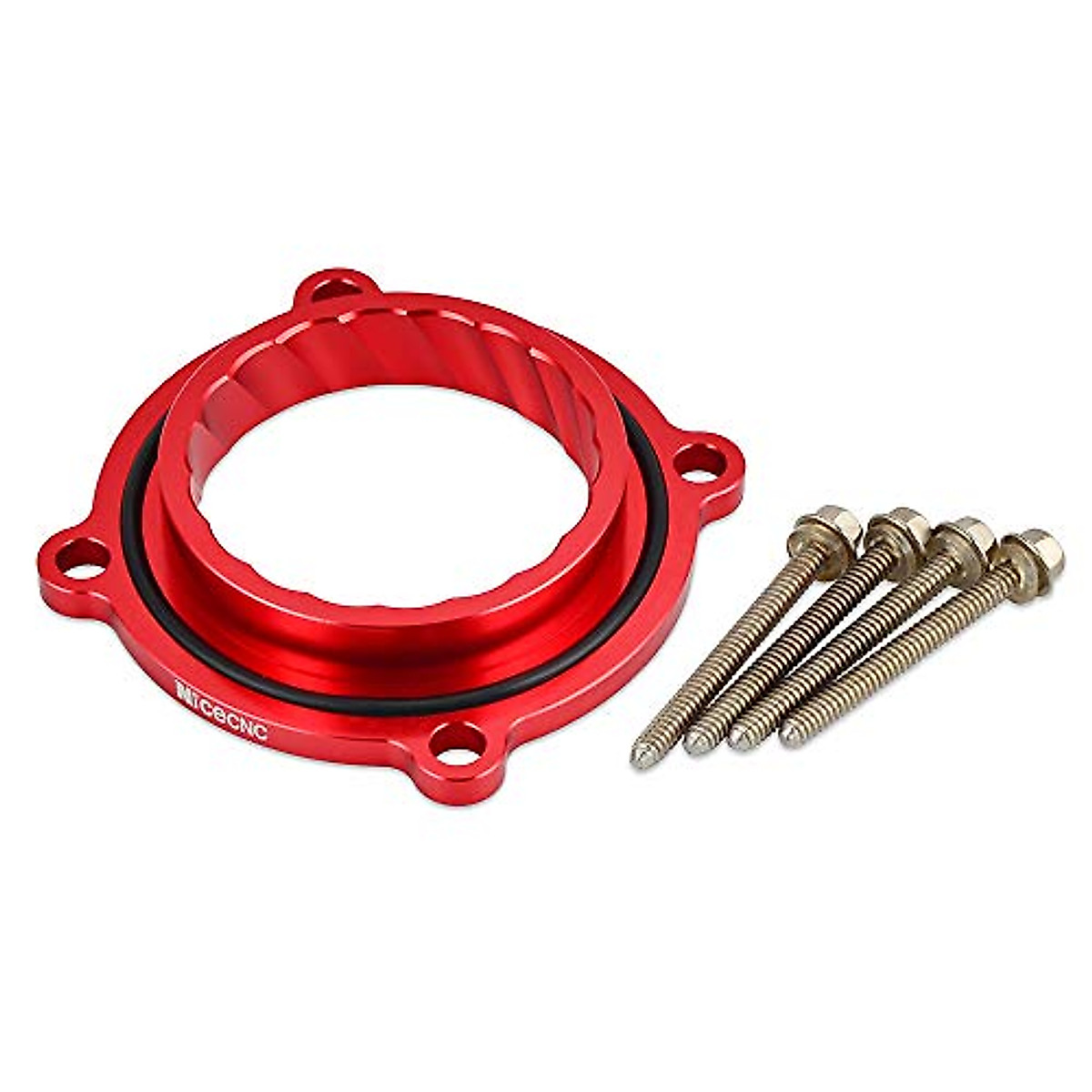 NICECNC Red Throttle Body Spacer Compatible with Dodge Charger Challenger Durango Grand Caravan Journey 3.6L V6 2011-2015,See Fitments