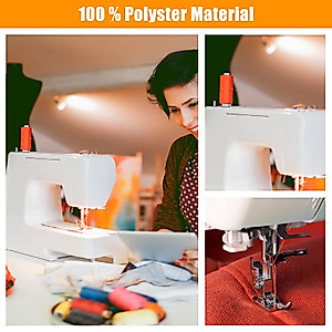 WIWAPLEX 72pc Bobbin Sewing Kit, 437 Yards Thread, 36 Colors, Prewound, Hand & Machine Sewing, Emergency & Travel, DIY & Home