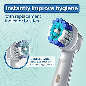 Milos Electric Toothbrush Heads - 4 Pack, Professional Toothbrush Replacement Heads, Compatible with Oral-B Toothbrushes