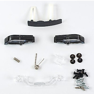 New Replacement PSP 3000 Console Full Housing Shell Cover with Button Screws Set -Black.