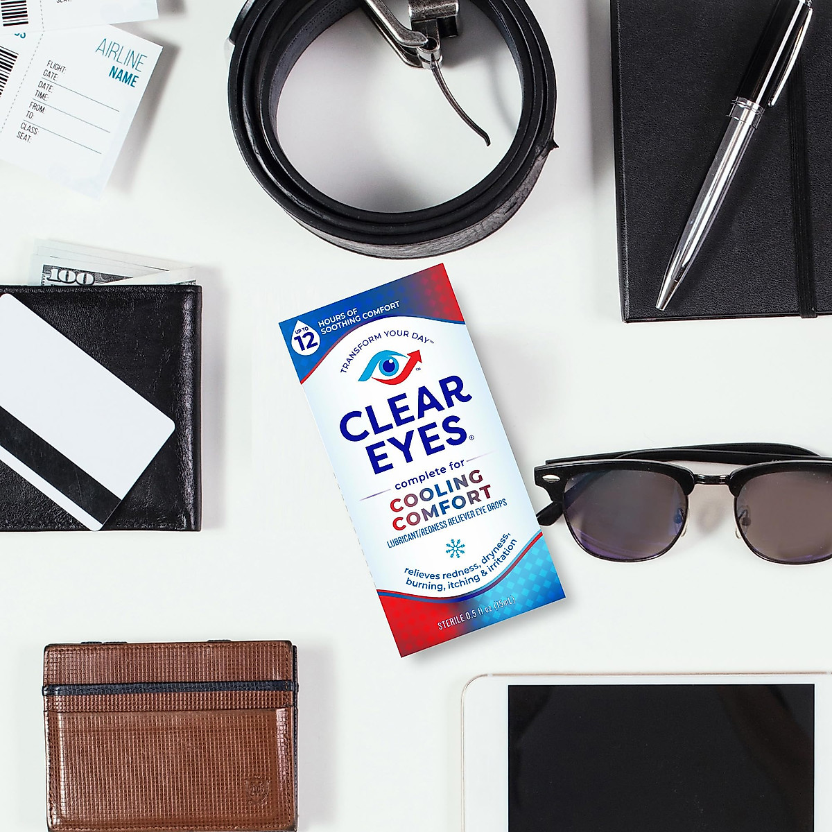 Clear Eyes Cooling Comfort Relief Eye Drops, 0.5 Fl Oz