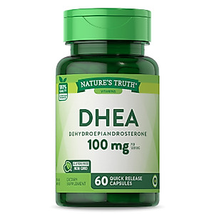 Nature's Truth DHEA | 100mg | 60 Capsules | Non-GMO & Gluten Free Supplement