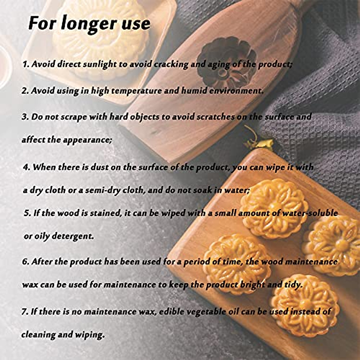 Japanish Style Round Tray with Handle, Wooden Snack/Fruit/Food/Dinner/Drinks Serving Tray Plate. 37.5cm (Black)