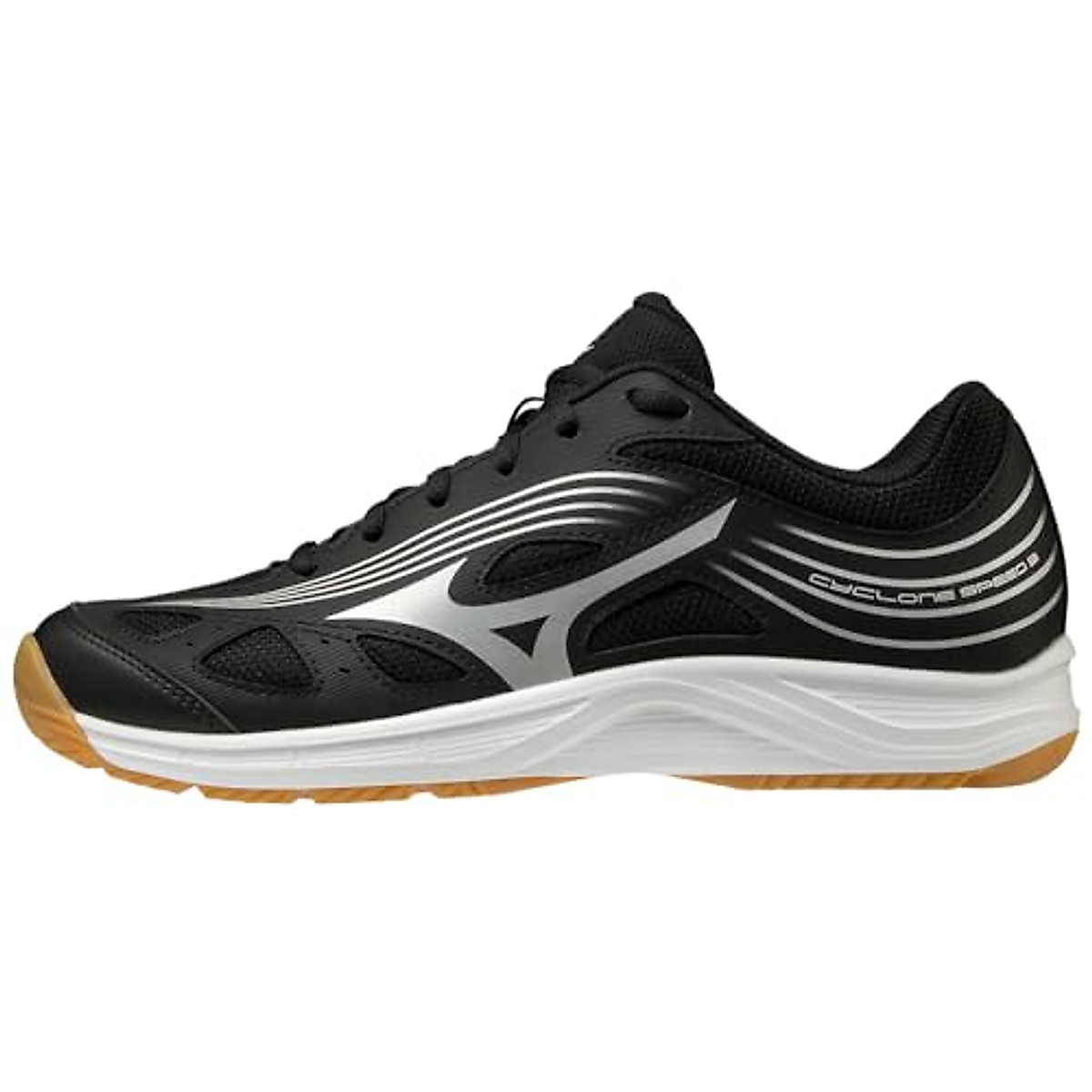 Mizuno Cyclone Speed 3 Junior Shoe-Black-Silver