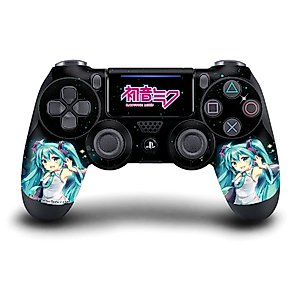 Head Case Designs Officially Licensed Hatsune Miku Night Sky Graphics Vinyl Sticker Gaming Skin Decal Cover Compatible With Sony PlayStation 4 PS4 DualShock 4 Controller