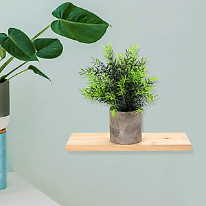 Cabilock 3 Sets Floating Shelf Wooden Shelf Farmhouse Hanging Wooden Shelving Wood Decor Moon Shelf Invisible Shelves Rustic Home Decor Shelves for Wall Decor Sturdy Wall-Mounted Bookshelf