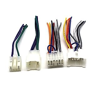 MOTONG Stereo Wire Harness for 1987-Up Toyota Power/4 Speaker Connector.