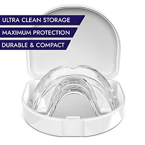 NovaWhite Teeth Whitening Trays - Moldable, Trimmable, Custom Fit, Comfortable, BPA FREE, Latex Free, Dental Grade Guard - (4) Mouth Trays, Hygienic Case – Easy to Mold, Mouth Tray for Tooth Whitening