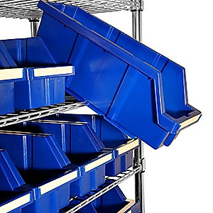 Storage Rack by Member's Mark Features 24 Durable Bins, 3-Inch Wheels and Zinc-Plated Steel Construction,Perfect for Efficient Organization