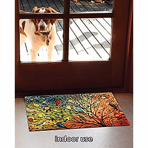 Toland Home Garden 800038 Tree Birds Bird Door Mat 18x30 Inch Spring Summer Fall Outdoor Doormat for Entryway Indoor Entrance