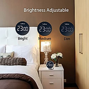 LED Digital Kitchen Timer with Alarm Clock - Tuffinix Kitchen Countdown Timers with 2 Groups of Alarm Clock 3-Level Volume for Cooking Kids Adults Gym Bedroom, USB Mode& Battery Mode