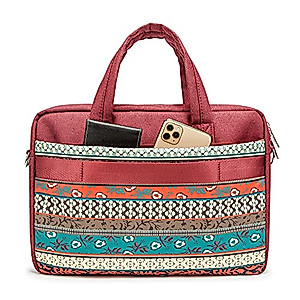 Kinmac Laptop Messenger Shoulder Case Bag Computer Briefcase For MacBook Air/Pro 13 inch,iPad Pro 12 inch,MacBook Pro 14 inch and 13 inch - 14 inch Laptop (Bohemian)