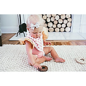 Copper Pearl Baby Bandana Drool Bibs for Drooling and Teething 4 Pack Gift Set “Claire Set