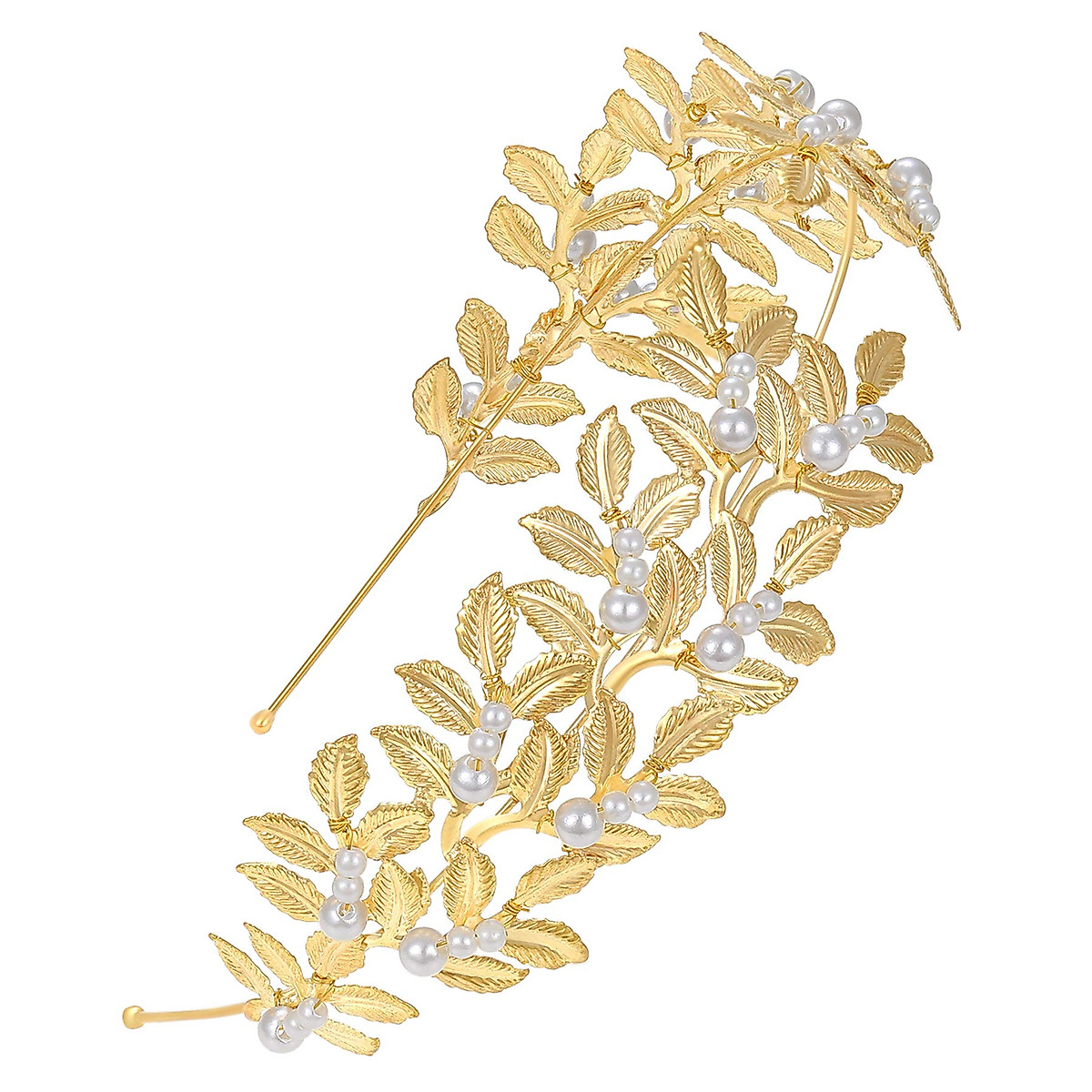 Coucoland Greek Goddess Jewelry Women - Gold Toga Athena Cleopatra Hercules Egyptian Aphrodite God Roman Accessories Set Leaf Headpiece Crown Halloween (Gold Set-2)