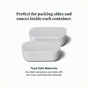 Caraway 2pc Dash Inserts - Dash Ramekins w/Lid - Easy to Store, Non Toxic - Perfect for Sauces, Garnish, & Small Snack or Sides