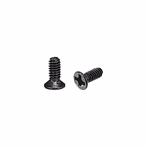 uxcell M2 x 5mm Phillips Screws Fastener Black for Laptop PC TV Fan Switch 500pcs