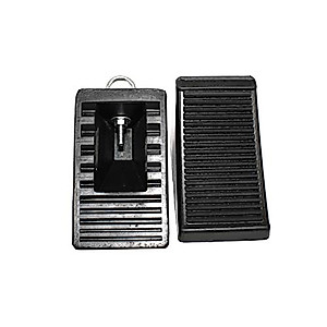 MaxxHaul 50011 Rubber Wheel Chock with Eyelet (6-1/2" x 3-3/4" x 4"), 2 Pack