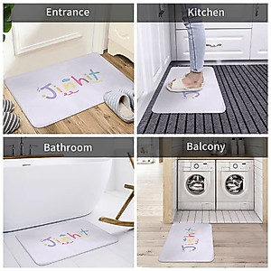 Lettering Modern Coffee Time and Coffee Cup Indoor Doormat Durable Welcome Front Door Mats Entryway Rugs Non-Slip Absorbent Area Rugs Resist Dirt Carpet for Room Decor 16x24 Inch