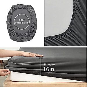 ROWADALO 6 Pieces Bed in A Bag Gamer Bedding Set for Boys Kids Adult Gaming Comforters Set,Boys Bed in A Bag Set Queen Size Comforter with Fitted Sheet Flat Sheet Pillowcase pillowsham,DJTH5028Queen