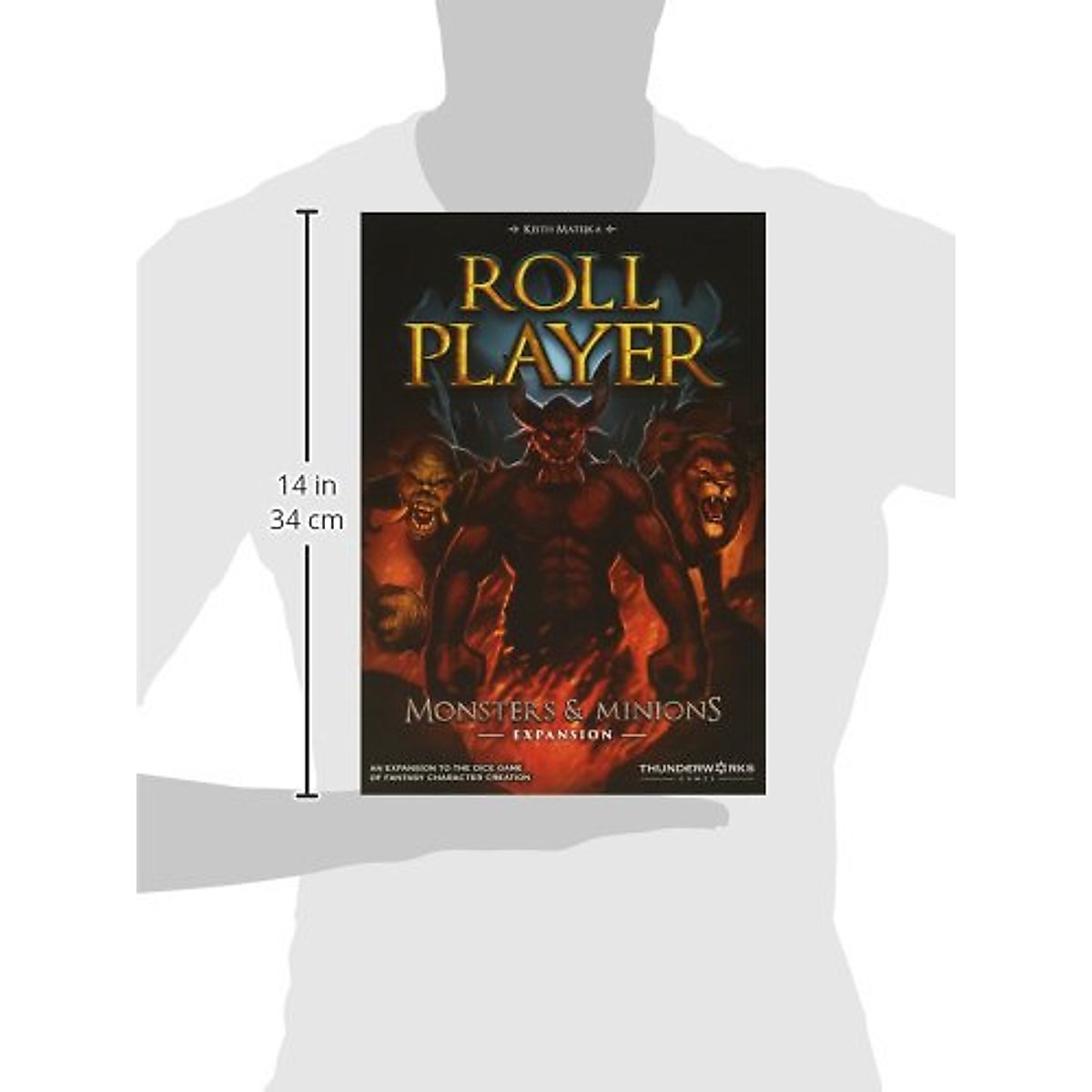 Thunderworks Games - Roll Player: Monsters and Minions | 5-Player Expansion for The Dice Game of Fantasy Character Creation | Strategy Board Game by Thunderworks Games | 1-5 Players Ages 12+