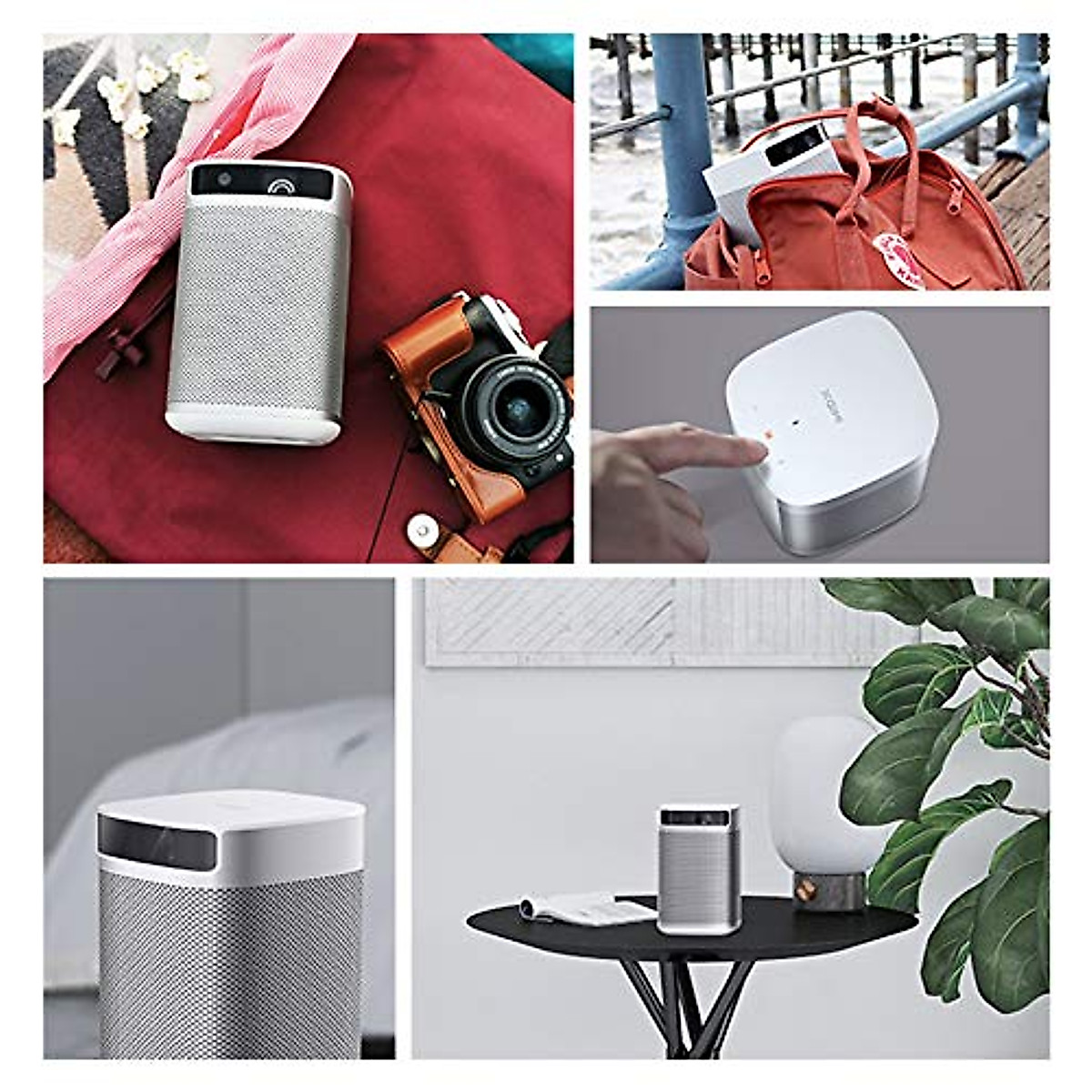 XGIMI MoGo Pro Android TV Projector,1080P Full HD Mini Smart Projector,Portable WiFi/Bluetooth Harman/Kardon Speaker,300 ANSI Lumen Indoor/Outdoor Theater Native Android 9.0 Video Projector