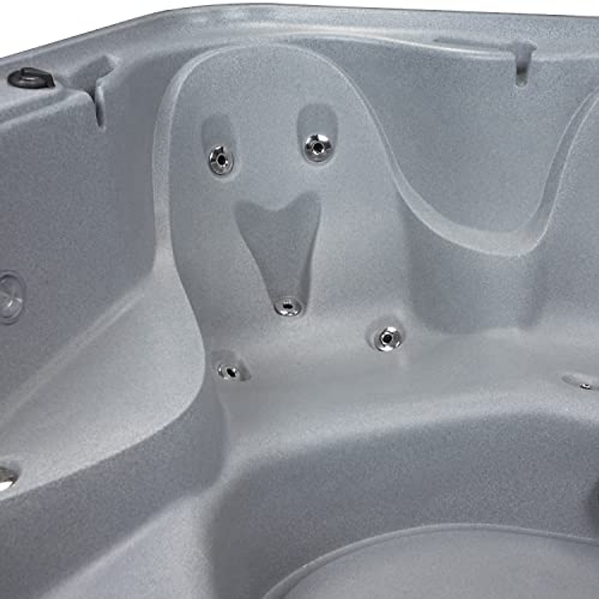 Essential Hot Tubs 35-Jet Waterfront EX Hot Tub, Seats 5-6, Gray Granite/Charcoal Gray
