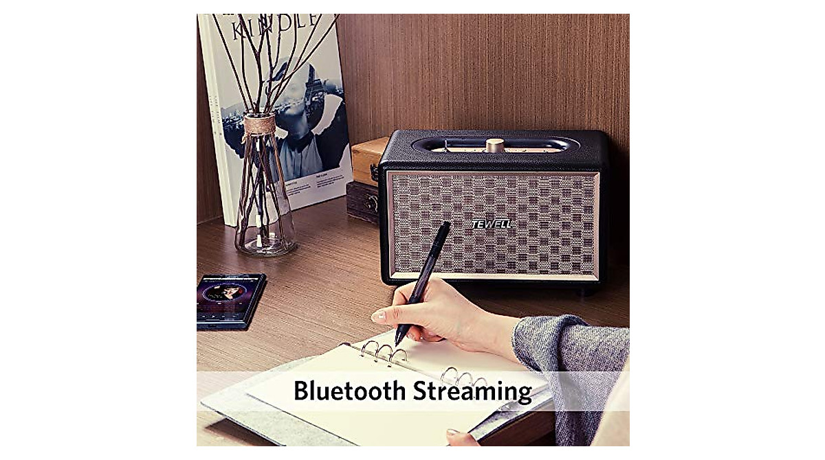 Home Speaker with Premium Audio | Rich Bass, Rotary Dial for Volume ...