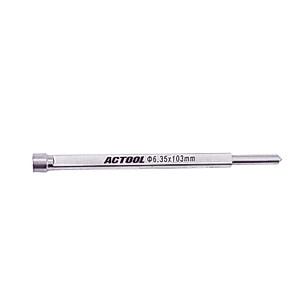 ACTOOL Pilot Pin 6.35x103mm for 2'' Cutting Depth HSS Annular Cutter with 3/4'' Weldon Shank