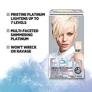 L'Oreal Paris Feria Multi-Faceted Shimmering Permanent Hair Color, Very Platinum, Pack of 1, Hair Dye