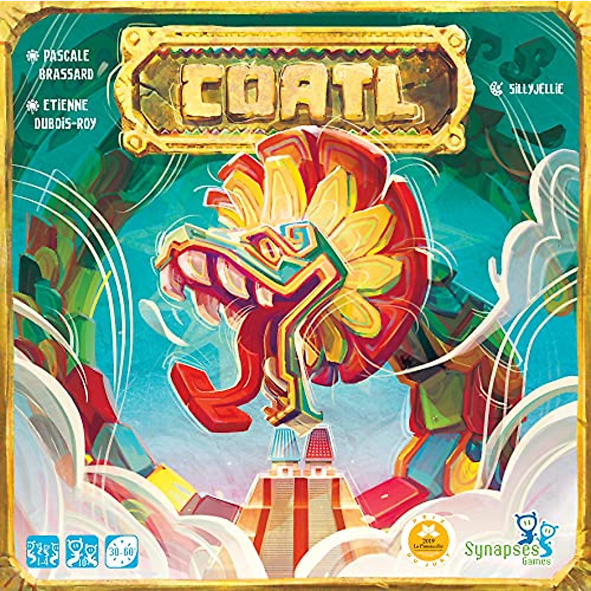 Synapses Games: Coatl, Strategy Board Game, Play in Solo Mode, Or With Up to 4 Players, 30 to 60 Minute Play Time, For Ages 10 and up