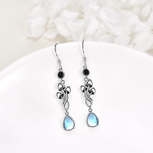 Mushroom Earrings Sterling Silver Mushroom Earrings Mushroom Jewelry Gifts for Women