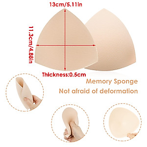 WLLHYF 2 Pairs Bra Pads Inserts Breast Enhancers Women's Push Up Bra Pads Inserts Sports Bra Cups Add 1-2 Cup Sizes