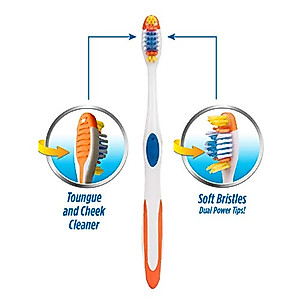 RM Oral Whitening Cavity Defense Soft Toothbrushes, 4 Count Twin Pack