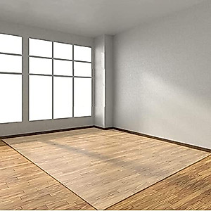 Clear PVC Desk Chair Mat Transparent Floor Protector,Office Chair Mat for Hardwood Floor, Carpet Protector, Transparent Plastic Non-Skid Waterproof Rug Runner, Can Be Cut for Office & Home (Color : C