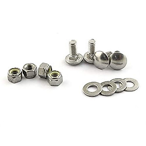 ZRM&E 4 Set 304 Stainless Steel Snowblower Skid Shoe Mounting Bolts Accessories Kit (5/16-18) 3/4" 784-5580