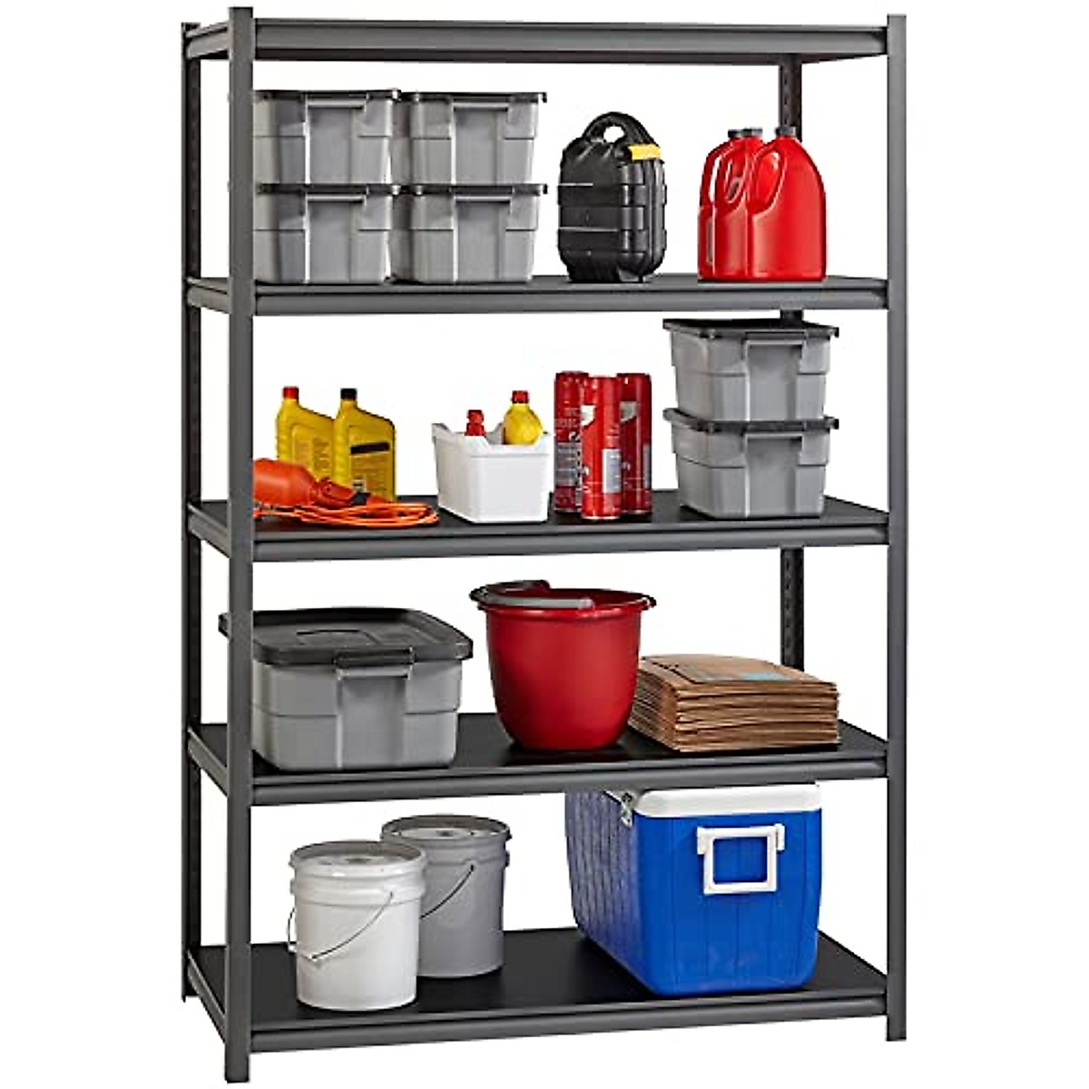 Hirsh 3,200 lb Capacity Iron Horse Shelving - 5 Compartment(s) - 72" Height x 48" Width x 24" Depth