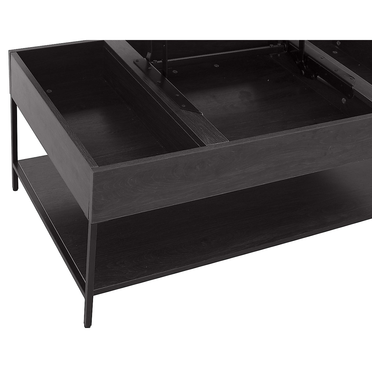 Amazon Brand - Ravenna Home Heights Wood Lift Top Storage Coffee Table, Rectangular, Espresso, 23.6"D x 43.3"W x 16.5"H