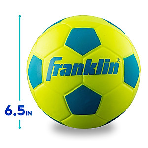 Franklin Sports Foam Soccer Ball - Perfect for Practice and Backyard Play - Best for First-Time Play and Small Kids - 6.5 inches