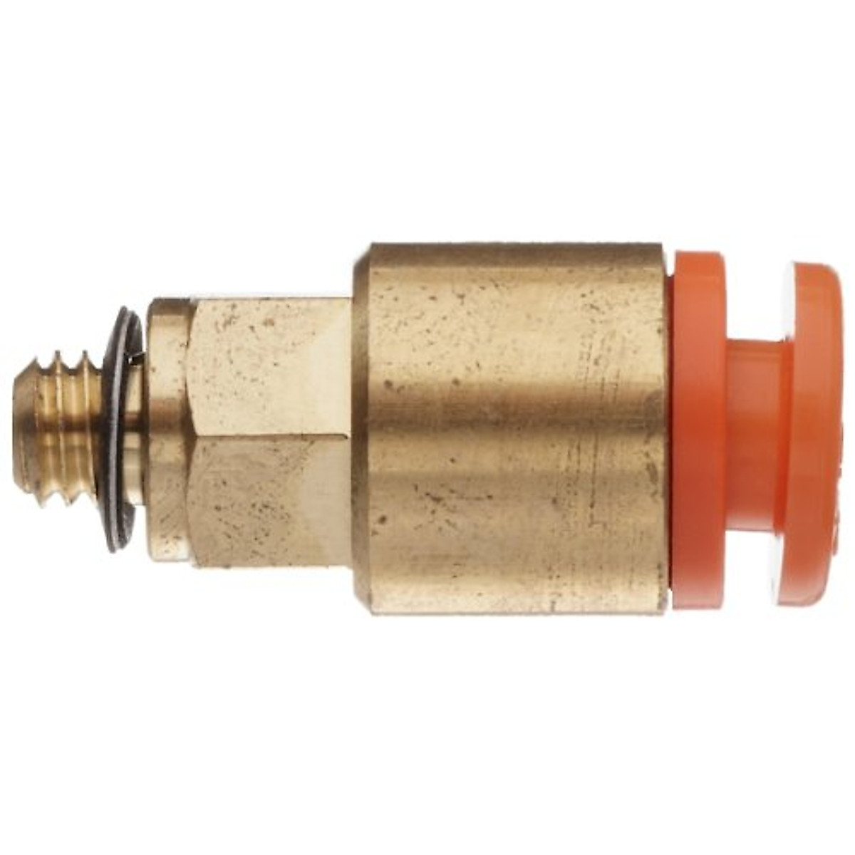 SMC KQ2H07-U03A Brass Push-to-Connect Tube Fitting, Adapter, 1/4" Tube OD x 3/8" UNI Thread Male