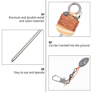 GAFOKI Outdoor Bait Freshwater Soft-shelled Saltwater Hooks Tools Turtle Catfish Line Multipurpose Accessories Catching Hook Wire Inserted with for Professional Baits Angling Octopus