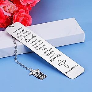 Inspirational Christmas Gifts for Women Men Baptism Gifts for Teen Girl Bible Verse Bookmark for Friends Catholic Religious Gift for Boys Girls Daughter Book Lovers Baptism Church Bulk Gifts for Her