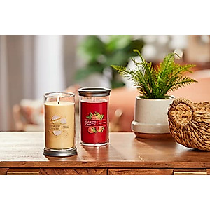 Yankee Candle Vanilla Cupcake Signature Medium Pillar Candle, 14.25oz