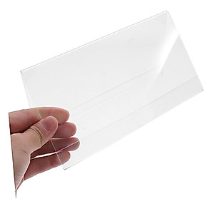 BUTIFULSIC Acrylic V-shaped Conference Sign Wedding Place Cards Acrylic Table Signs Reusable Table Decoration Signs for Seating Clear Seating Stand Name Cards for Party Acrylic Sign Holder