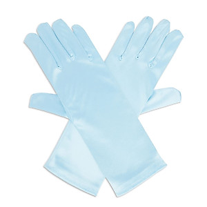 Juvale 4 Pairs of Satin Princess Gloves For Little Girls Dress Up Costumes, Tea Party, Birthday, Wedding, Pageant (4 Colors)